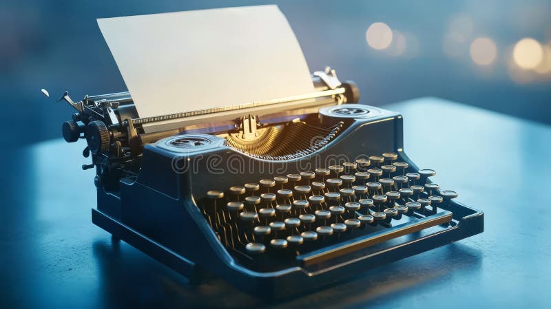 The Timeless Charm of a Vintage Typewriter with Blank Page Ready for ...