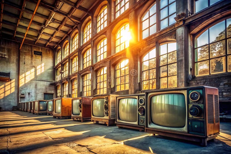 A Timeless Collection Vintage Televisions Showcase Retro Electronics in ...