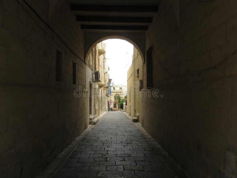 Timeless Corridor: Ancient Architectural Passage Stock Photo - Image of ...