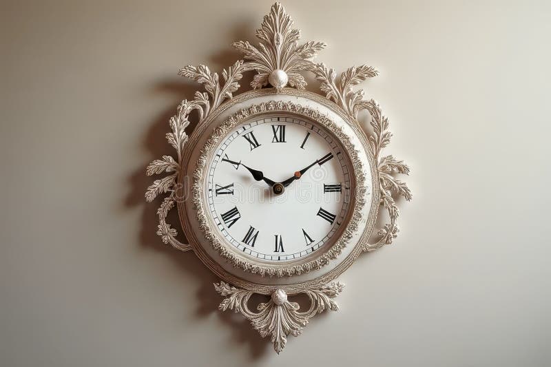 Timeless Crystal Wall Clock Stock Illustration - Illustration of ...