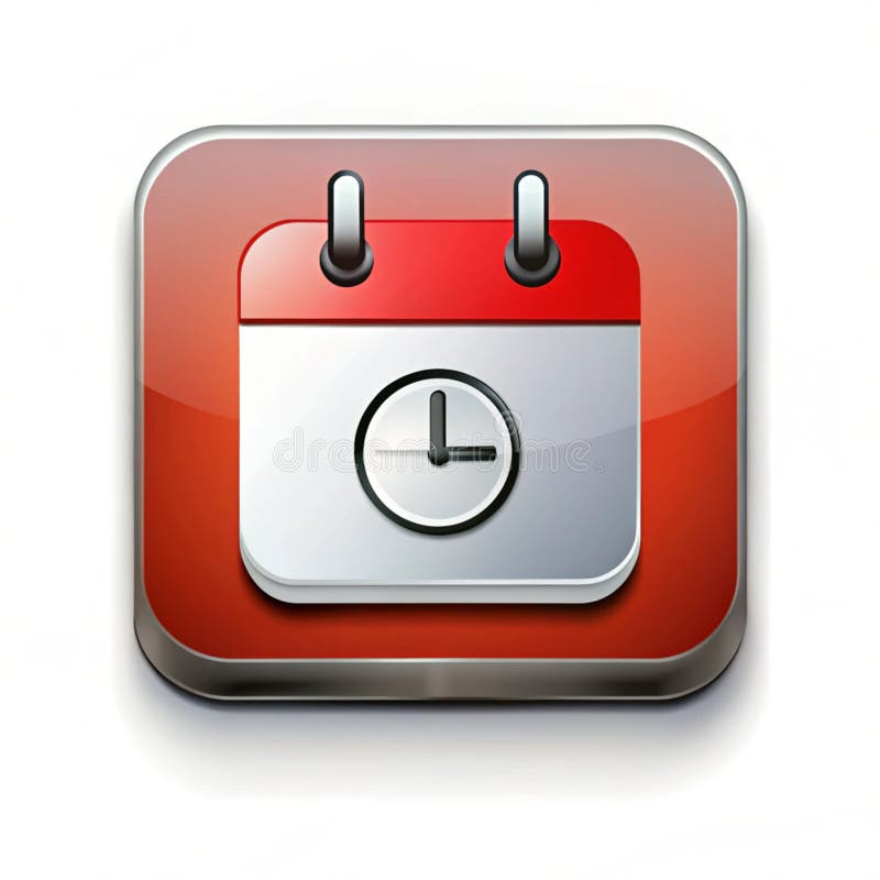 Timeless Date Reflection Icon Stock Illustration - Illustration of ...