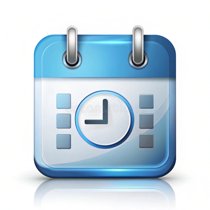 Timeless Date Reflection Icon Stock Illustration - Illustration of ...