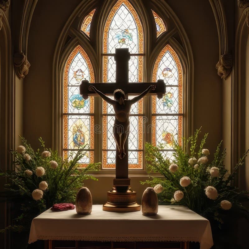 Timeless Easter Symbols and Scenes Stock Illustration - Illustration of ...