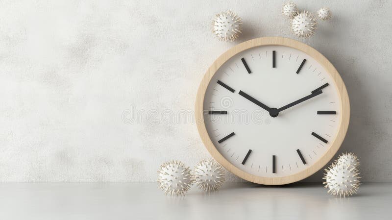 Timeless Elegance, a Classic White Clock Face with Bold Black Hands ...