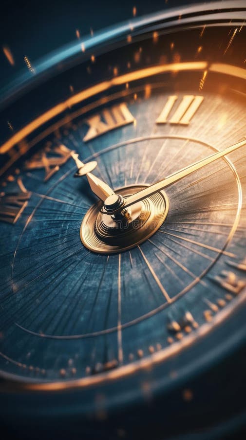 Timeless Elegance, a Close-Up of a Vintage Clock Face Stock Photo ...