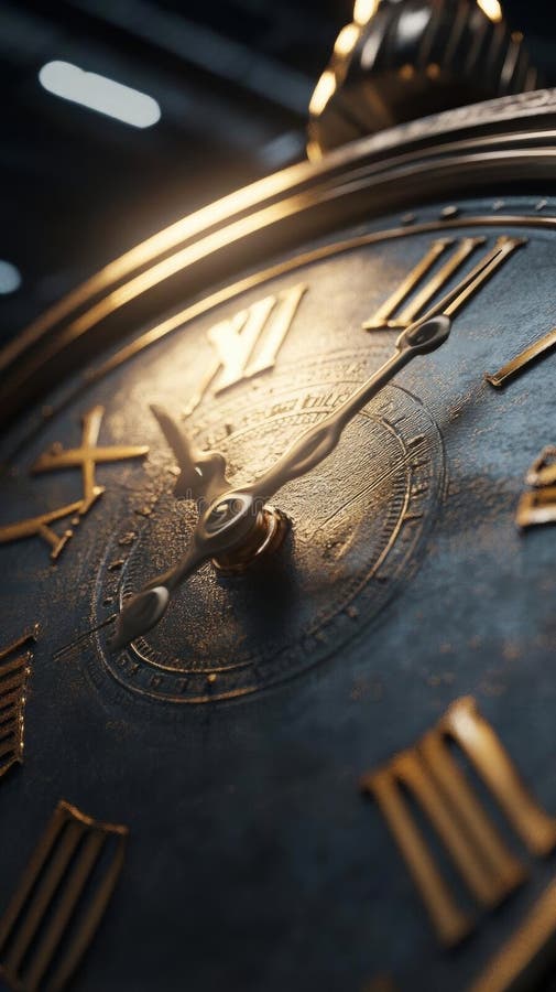Timeless Elegance, a Close-Up of a Vintage Pocket Watch Stock Image ...
