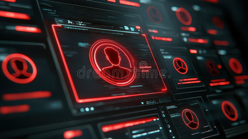 Timeless Elegance, Red Clock on Black Background Minimalist Design Red ...