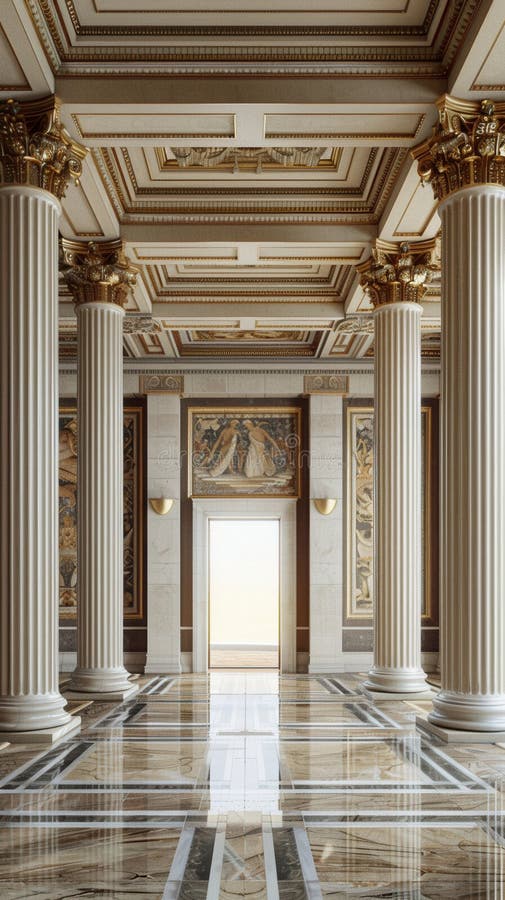 Timeless Elegance. Roman-inspired Interior Design with Architectural ...