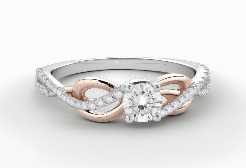 The Timeless Elegance of the Rose Gold Infinity Diamond Ring Stock ...