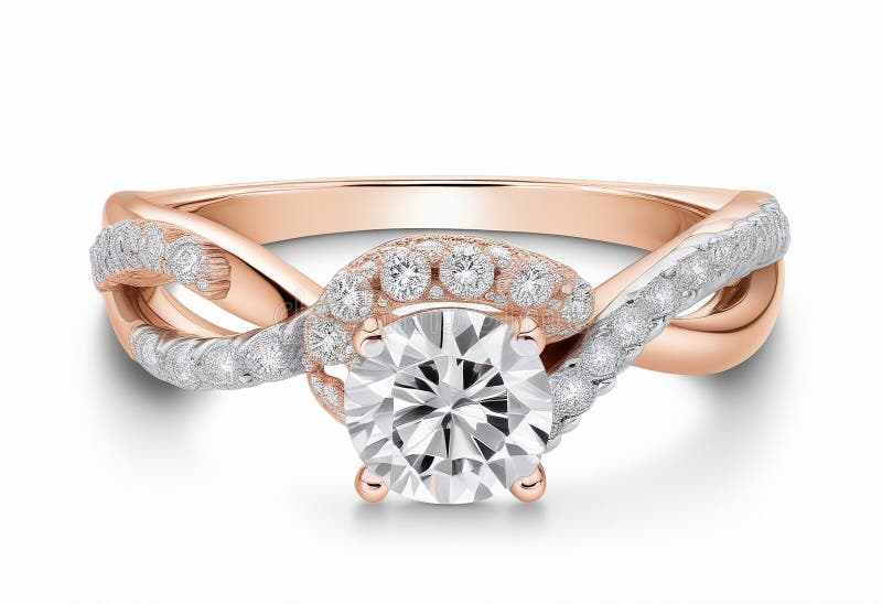 The Timeless Elegance of the Rose Gold Infinity Diamond Ring Stock ...