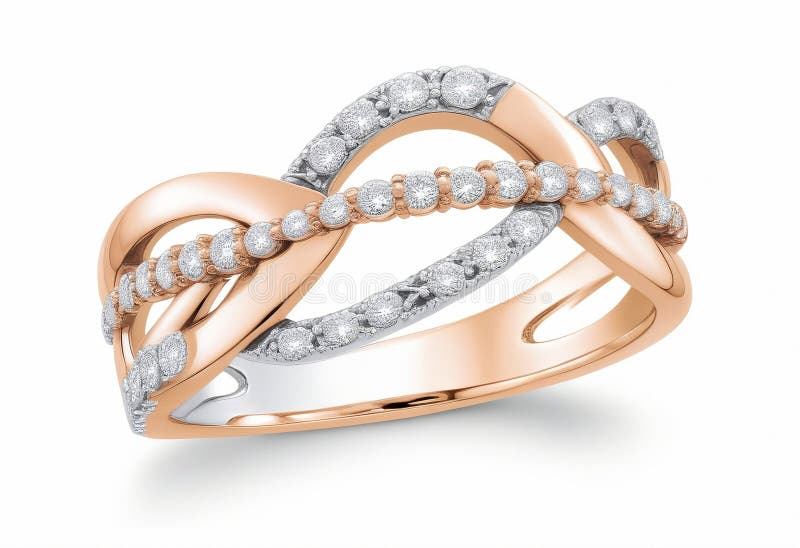 The Timeless Elegance of the Rose Gold Infinity Diamond Ring Stock ...