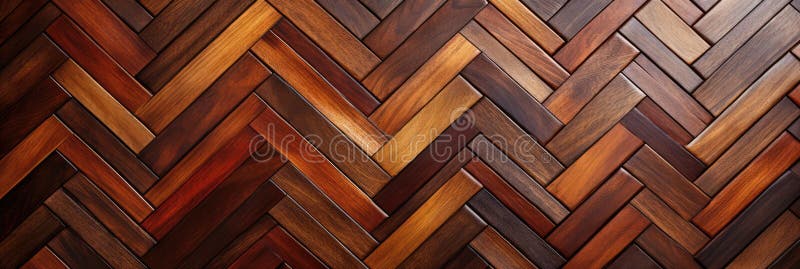 Timeless Herringbone Pattern in Warm Wood Tones Stock Illustration ...