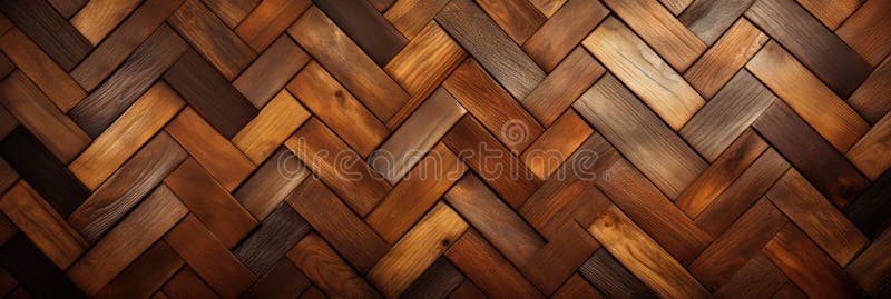 Timeless Herringbone Pattern in Warm Wood Tones Stock Illustration ...