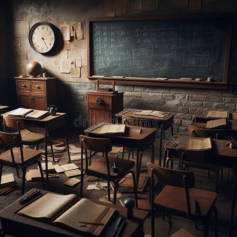 Timeless Learning Environment Stock Illustration - Illustration of ...