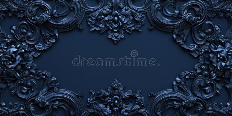 Timeless Navy Blue Background for Elegant Visual Projects Stock ...