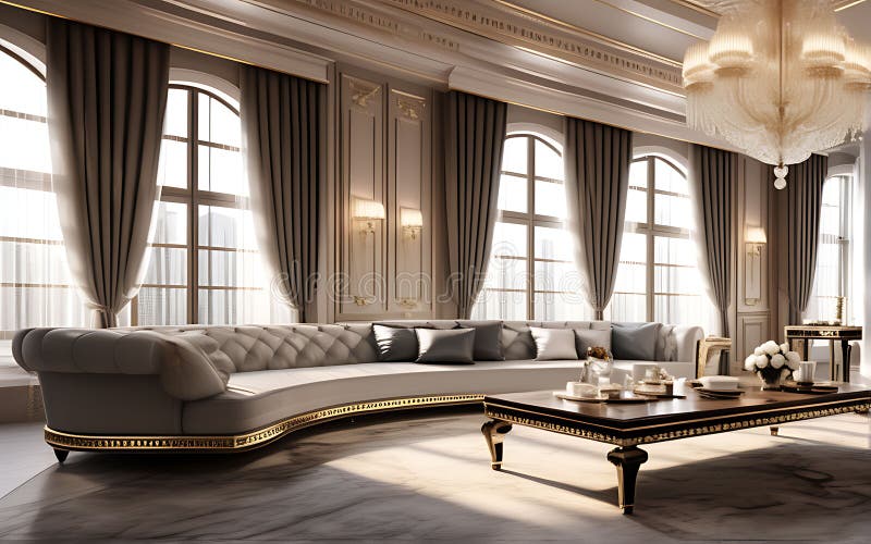 Contemporary Opulence: High-End Room Interior in Elite Class for the ...