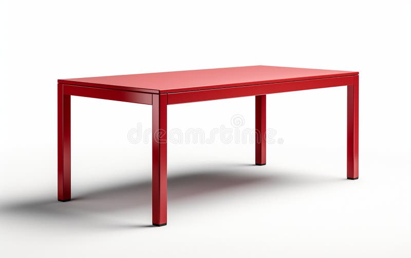 Timeless Parsons Table on a White Surface -Generative Ai Stock ...