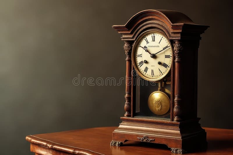 Timeless Pendulum Wall Clock Stock Illustration - Illustration of clock ...