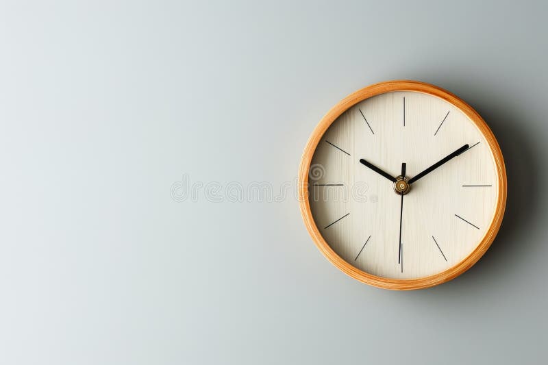 Timeless Simplicity: Minimalist Clock Design... Stock Illustration ...