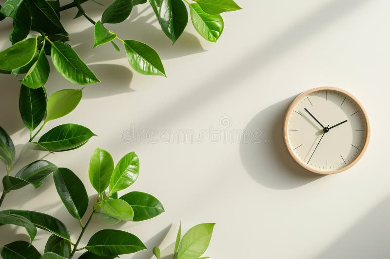 Timeless Simplicity: Minimalist Clock Design... Stock Illustration ...