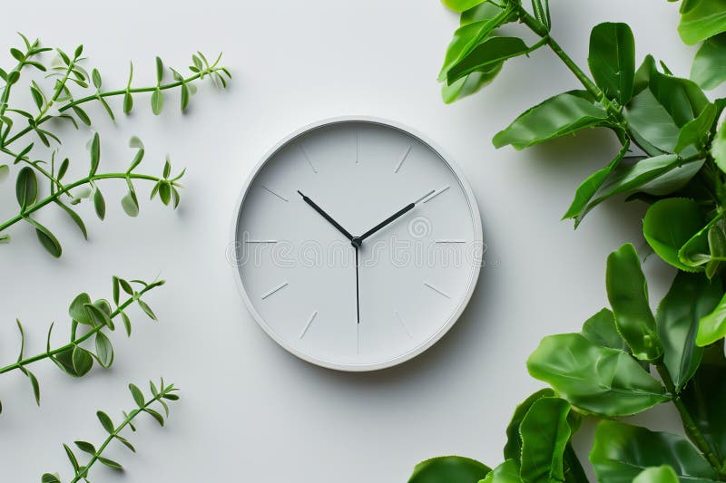 Timeless Simplicity: Minimalist Clock Design... Stock Illustration ...