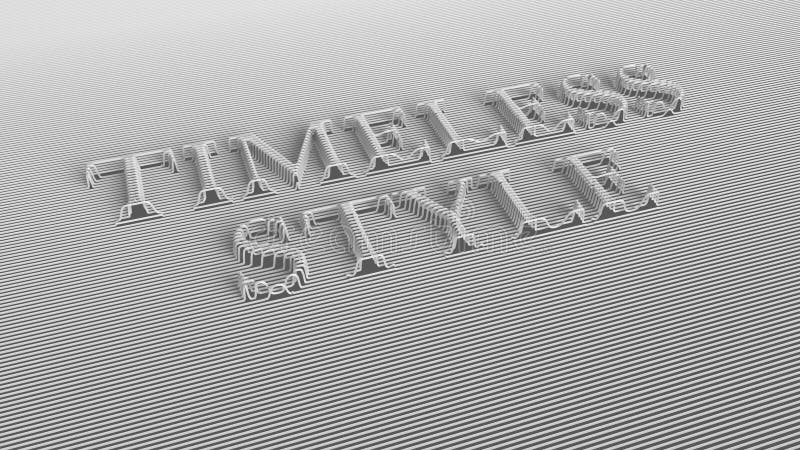 Timeless Style Embossed Text Design Stock Illustration - Illustration ...