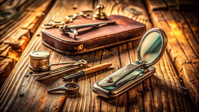 A Timeless Tale of Everyday Objects a Vintage Still Life Featuring a ...