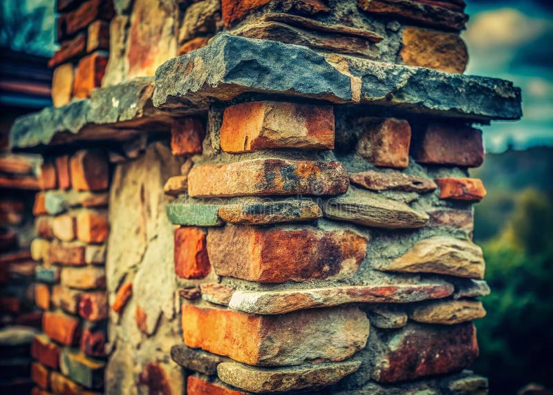 A Timeless Tapestry Rustic Chimney Stone Texture Background for Design ...