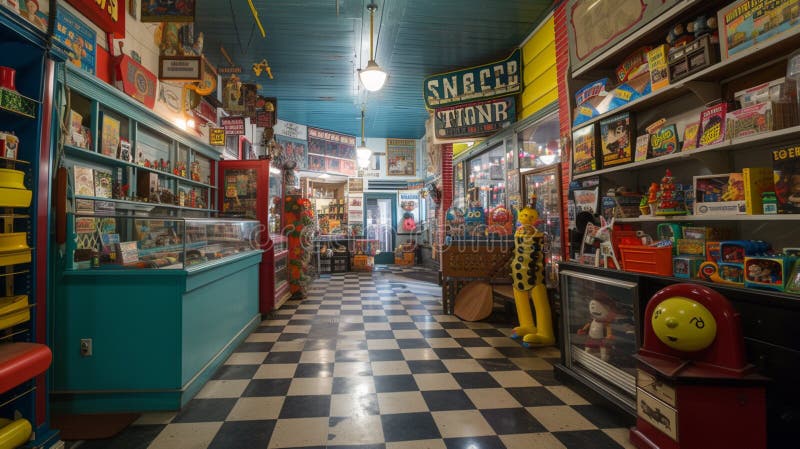 Timeless Toy Factory Room Interior. Generative Ai Stock Illustration ...