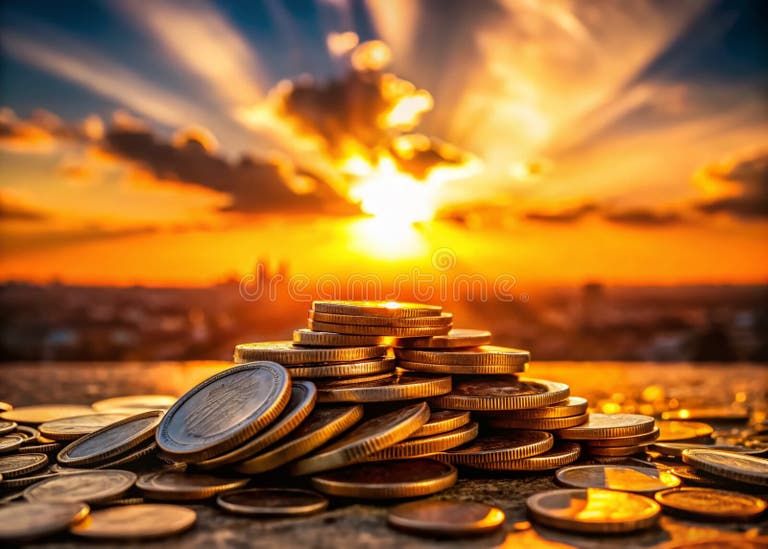 A Timeless Transition Spanish Currency Evolution Silhouetted Against a ...