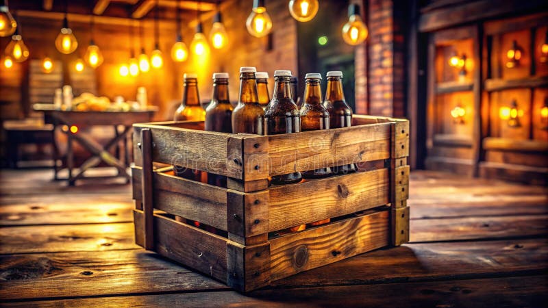 A Timeless Treasure Nostalgic German Wooden Beer Crate Rustic Vintage ...