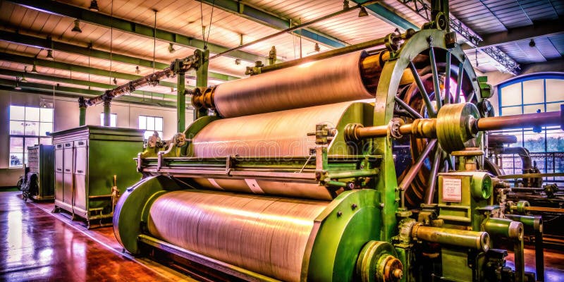 A Timeless Vision Vintage Polygraphic Press in a Modern Printing House ...