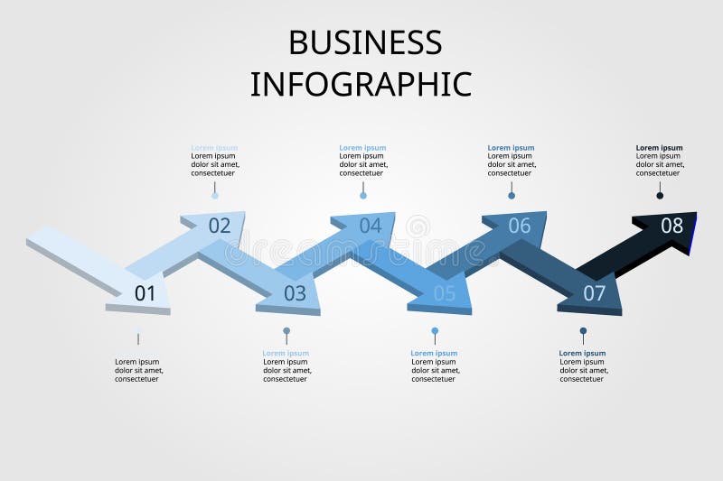 Timeline Arrow Circle Chart Template for Infographic for Presentation ...