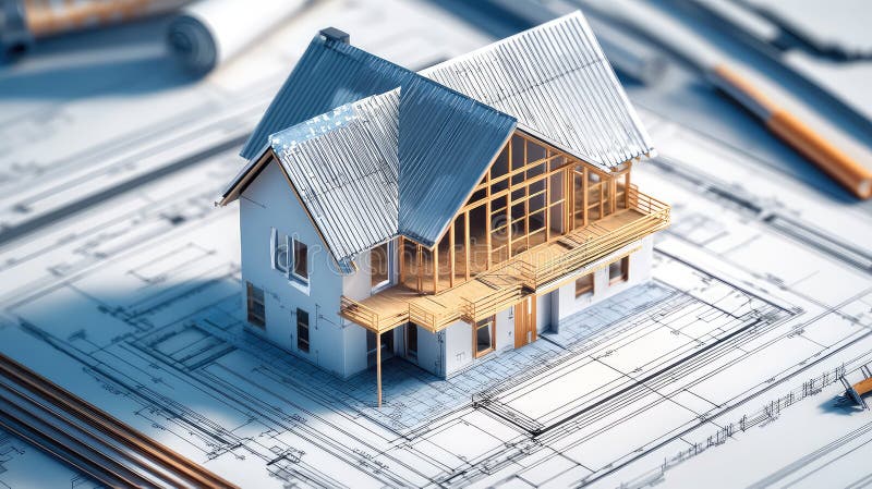 Timeline Assembling House Renovation Plan Stock Illustration ...