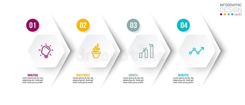 Timeline Chart Business Infographic Template Stock Vector ...