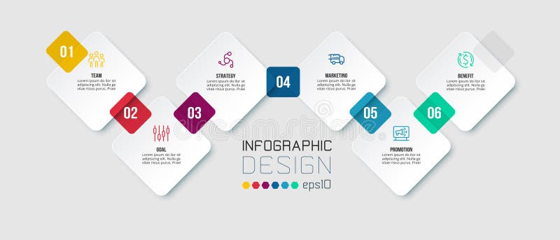 Timeline Chart Business Infographic Template Stock Vector ...