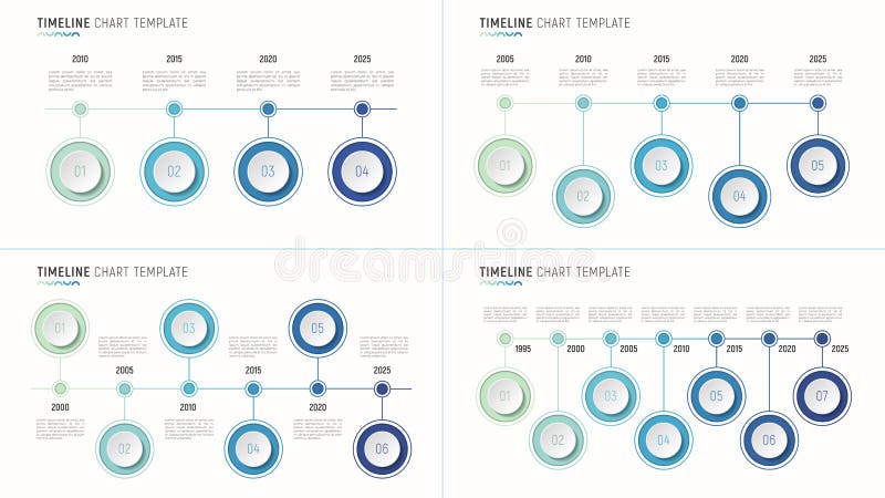 Timeline Chart Infographic Template for Data Visualization. 4-7 Stock ...