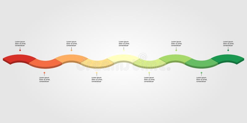 Timeline Chart Template for Infographic for Presentation for 9 Element ...