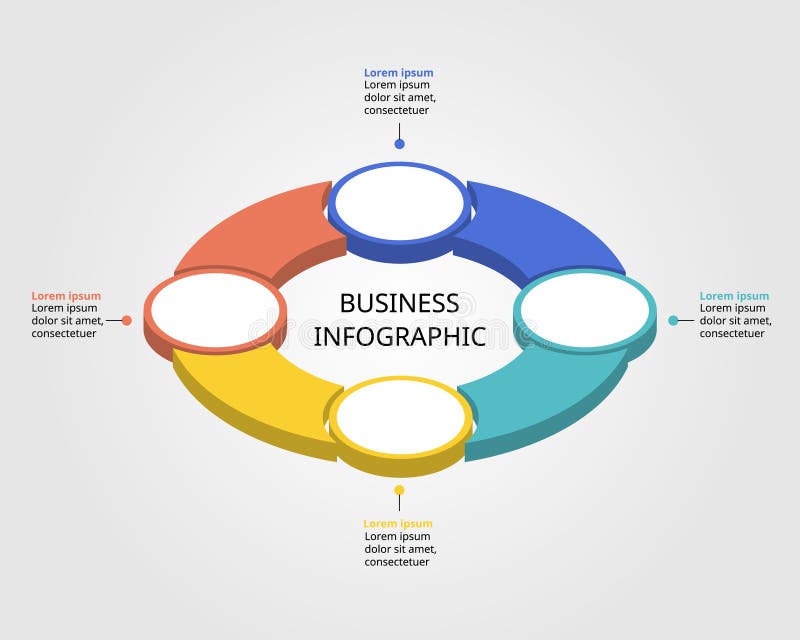 Timeline Circle Chart Template for Infographic for Presentation for 6 ...