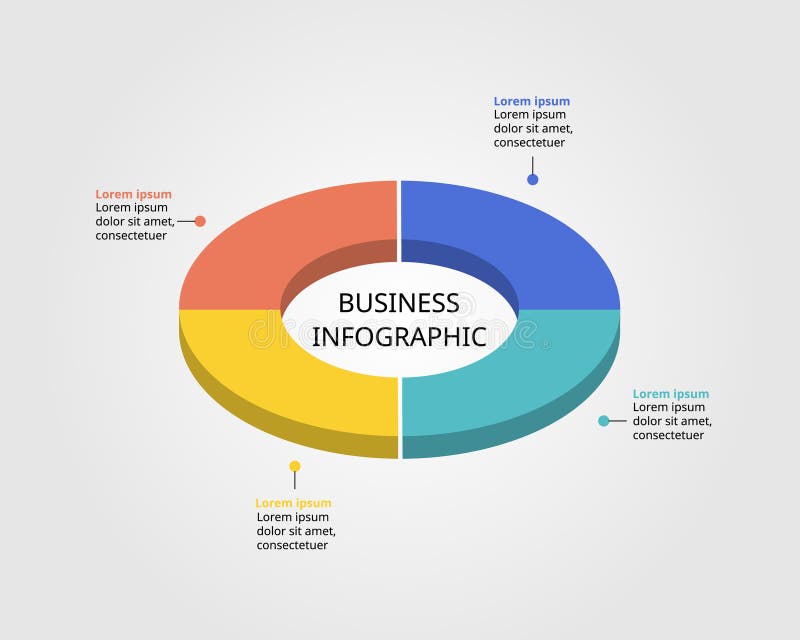 Timeline Circle Chart Template for Infographic for Presentation for 4 ...