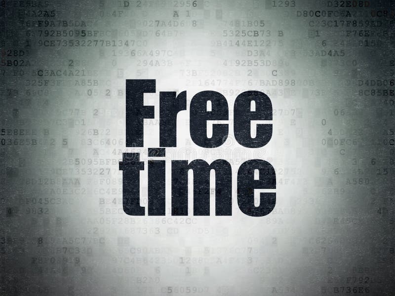 Timeline Concept: Free Time on Digital Data Paper Background Stock ...