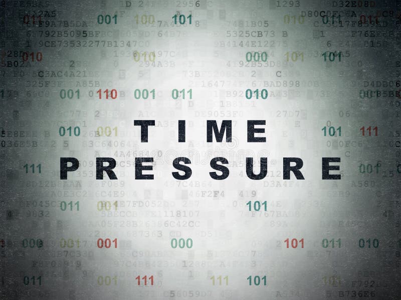 Timeline Concept: Time Pressure on Digital Data Paper Background Stock ...