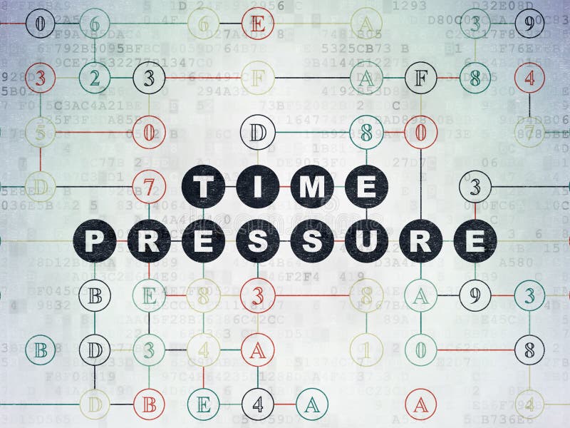 Timeline Concept: Time Pressure on Digital Data Paper Background Stock ...