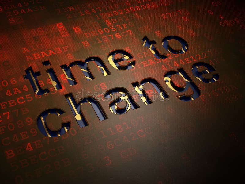 Time To Change Stopwatch stock illustration. Illustration of easy ...