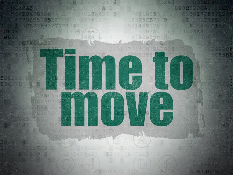 Timeline Concept: Time To Move on Digital Data Paper Background Stock ...