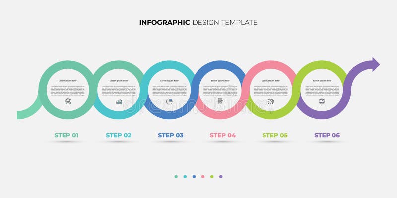 Timeline Creator Infographic Template. 4,5,6 Step Timeline Journey ...