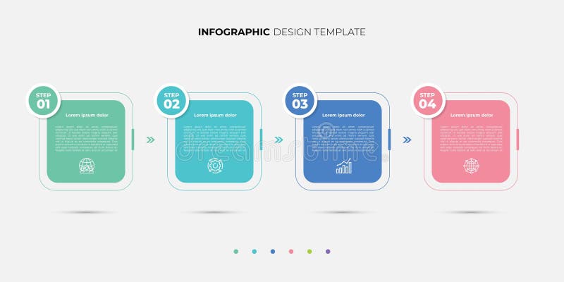Timeline Creator Infographic Template. 4 Step Timeline Journey ...