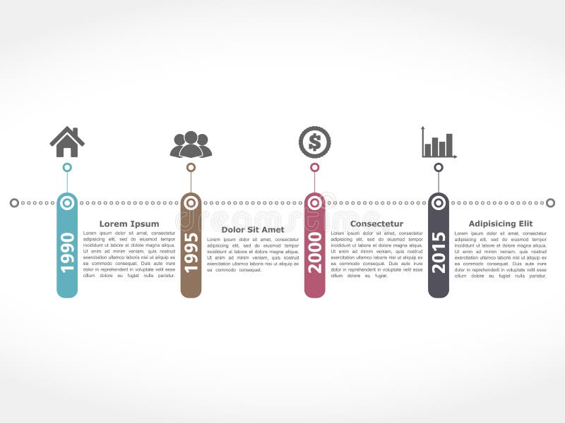 Timeline Design Template stock vector. Illustration of graphics - 42672467