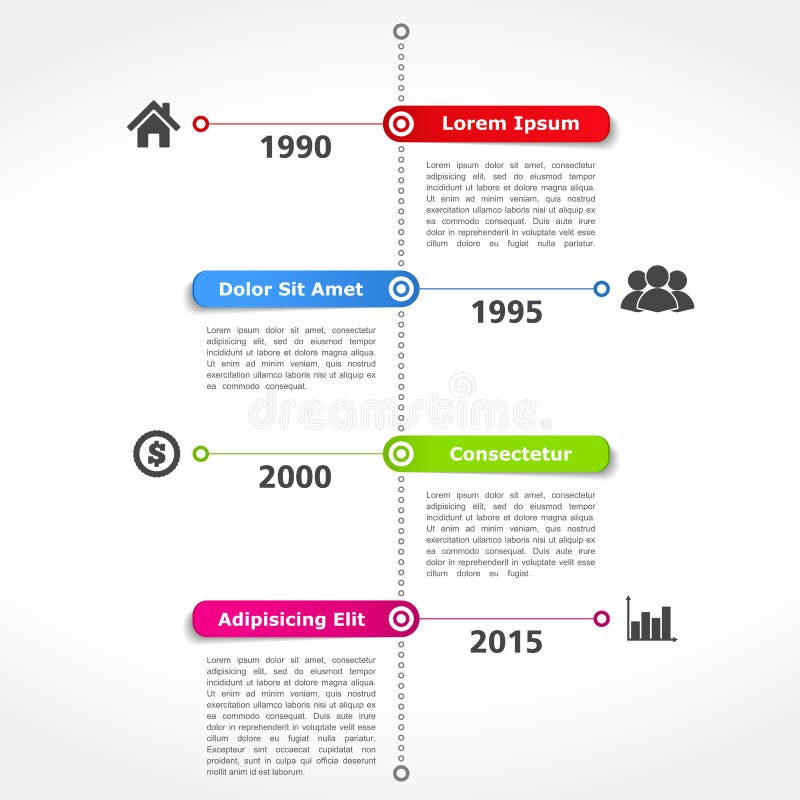 Timeline Infographics. Hexagonal Design Template. Vector Stock Vector ...
