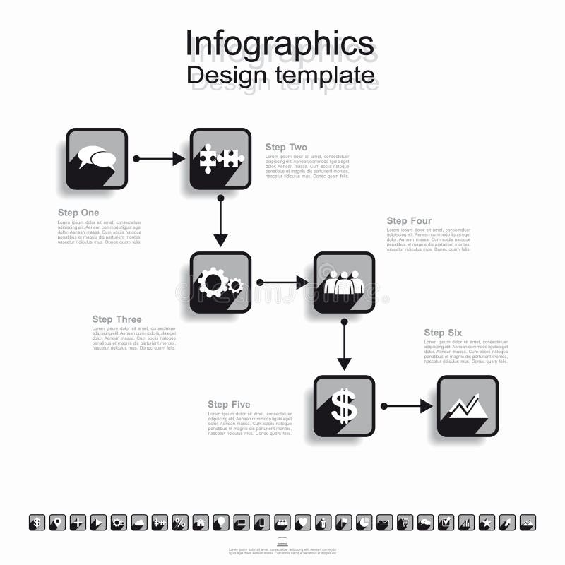 Timeline Design Template with Place for Your Data. Vector Illustration ...